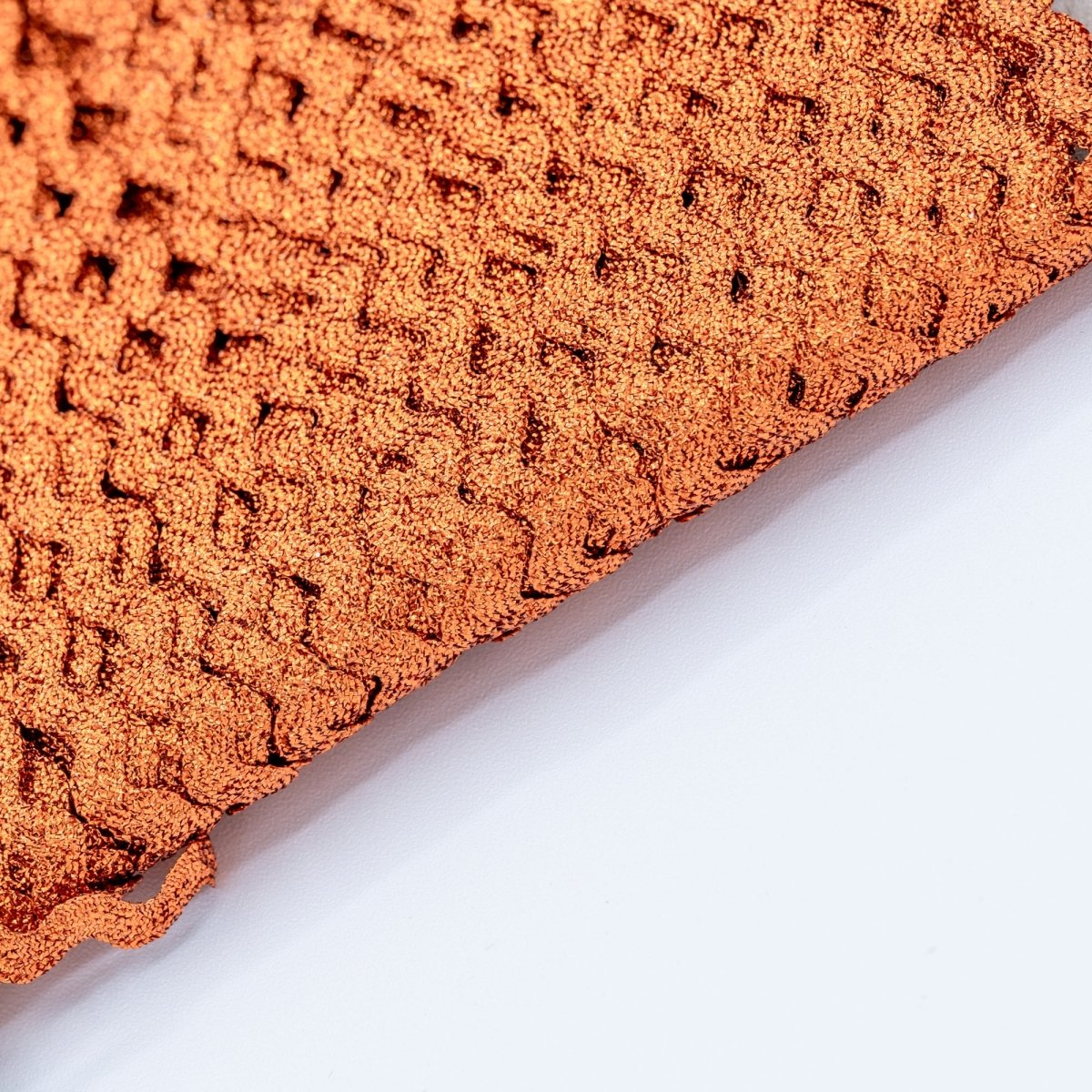 3/8" Metallic Orange Rick Rack