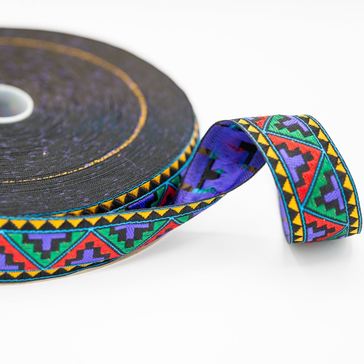 Southwest Design Ribbon Trim 1" Red, Green Purple