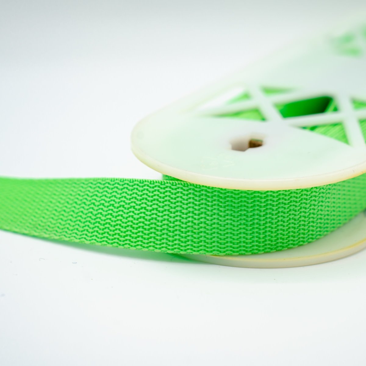 1" Neon Green Belting 10 Yards