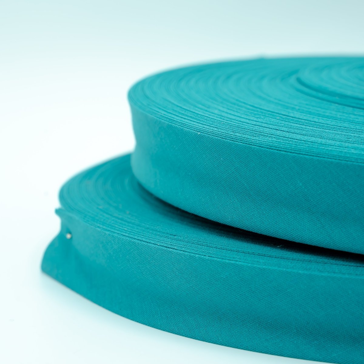 1" Teal Double Fold Bias Quilt Binding 50 YD