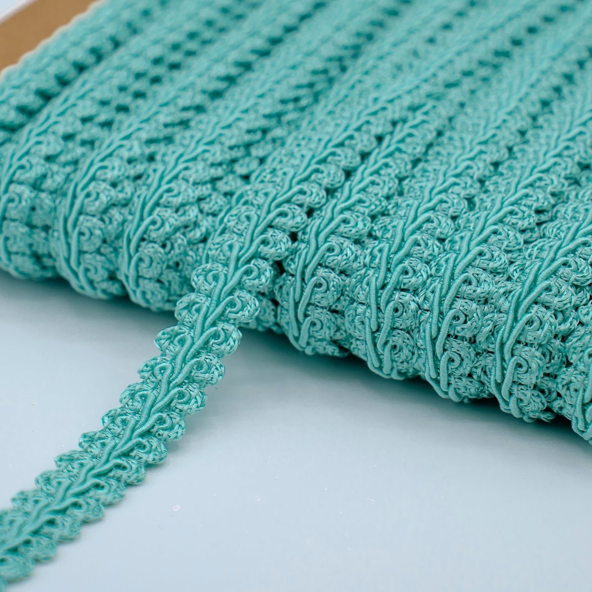 1/2" Aqua Gimp Picot Edge 36 YD