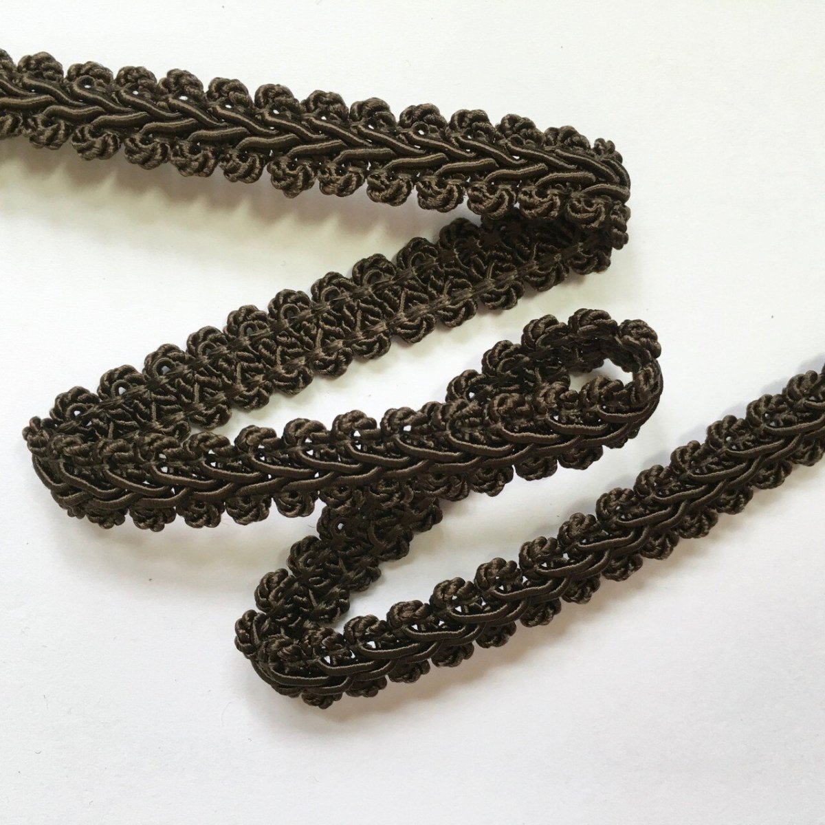 1/2" Bark Brown French Gimp 18 YD Conso E11
