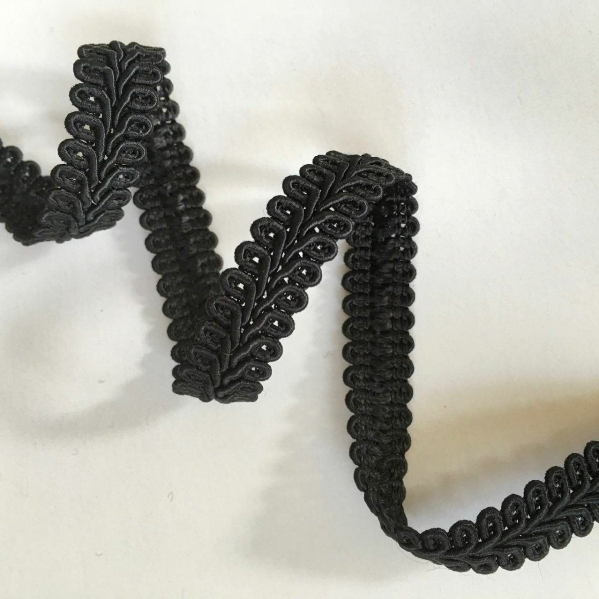 1/2" Black Gimp Braid Trim