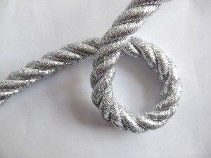 1/2" Jumbo Metallic Silver Cording 12 YD