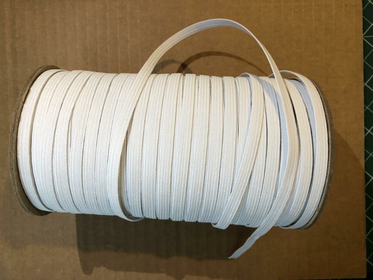 1/4" White Bulk Elastic 144 Yards | Made in USA