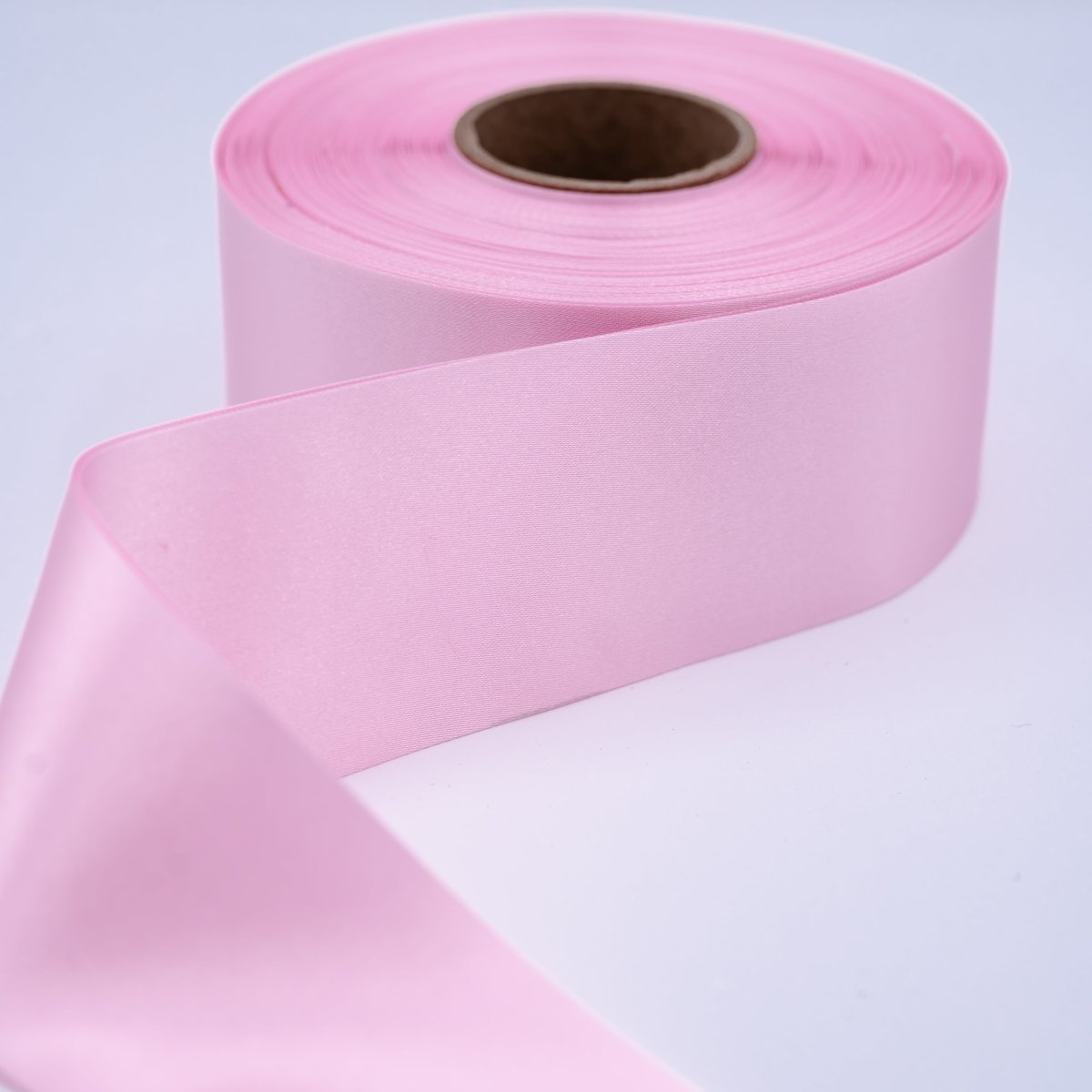2" Light Pink Satin Blanket Binding 25 YD Bulk Roll