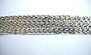 3/4" Metallic Silver Flat Band Trim