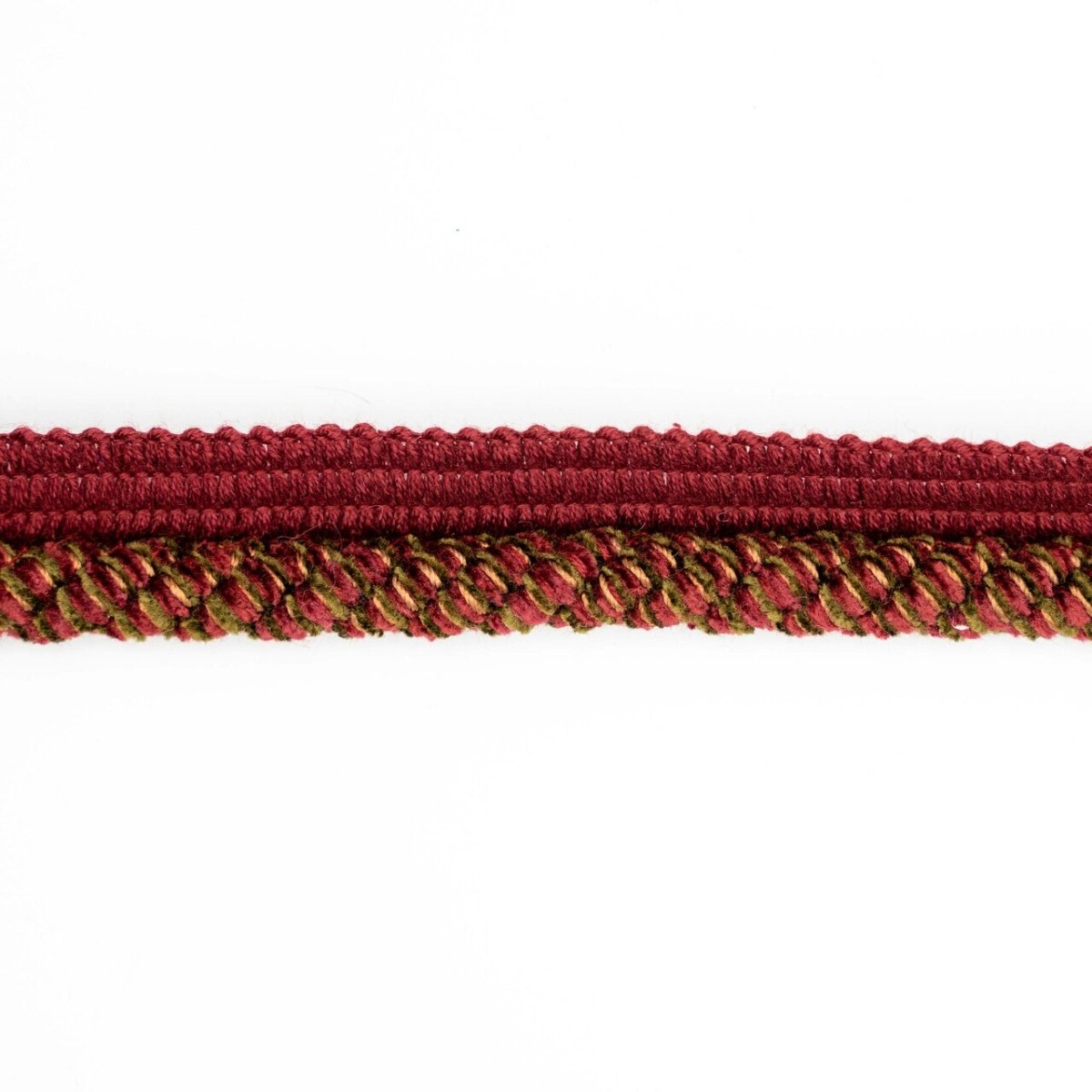 3/8" Conso Green and Dark Gold Lip Cording 18 YD