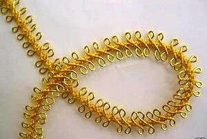 Double Loop Braid - 36 Yd Gold Trim | Dove Originals Trims