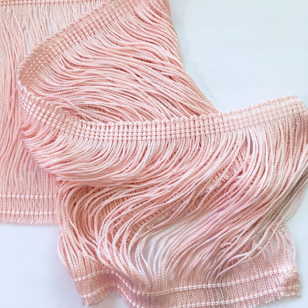 6" Light Pink Chainette Fringe By The Yard