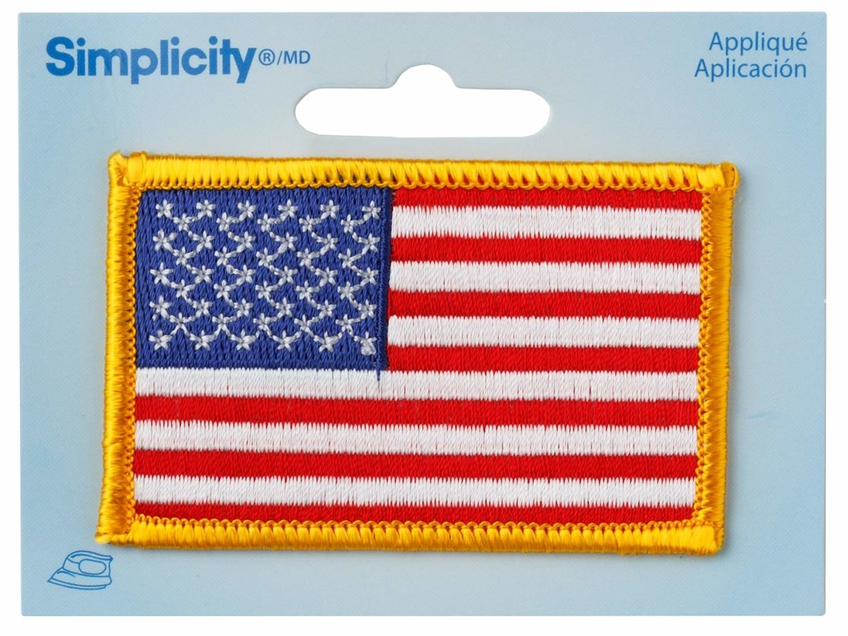 American Flag Patch Applique Simplicity