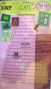 Fat Cats Acrylic Ruler by Darlene Zimmerman EZ Quilting