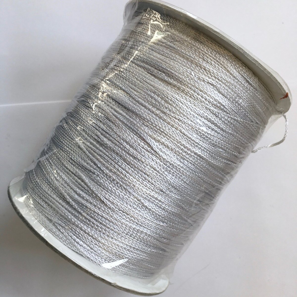 Silver Grey Rayon Chainette Yarn | Dove Originals Trims