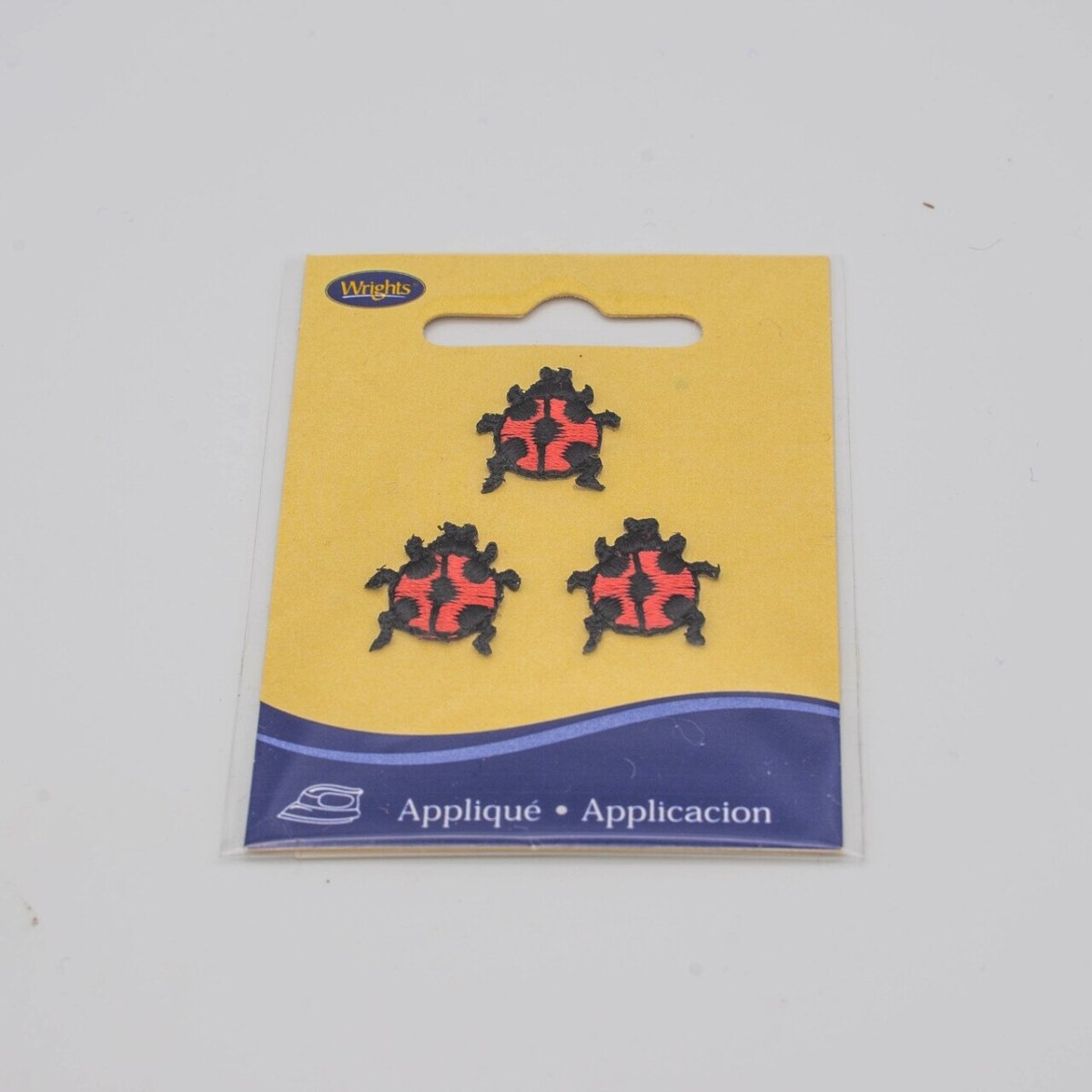 Small Red & Black Ladybug Applique Iron On 3 Per Pkg.